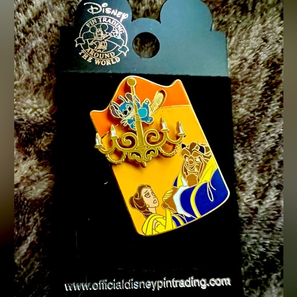 Disney | Accessories | New Disney Beast Bell Stitch Moving Pin | Poshmark